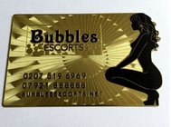 0.35mm Thickness Frost Finish Gold Card/Metal Business Card(China Manufacturer)