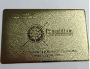 0.35mm Thickness Frost Finish Gold Card/Metal Business Card(China Manufacturer)