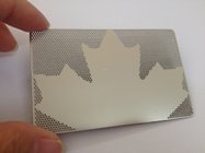 Manufacturer Bulk Laser Cut Photo Etched Cheap Custom brushed  Business Metal Card