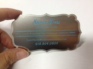 Manufacturer Bulk Laser Cut Photo Etched Cheap Custom brushed  Business Metal Card